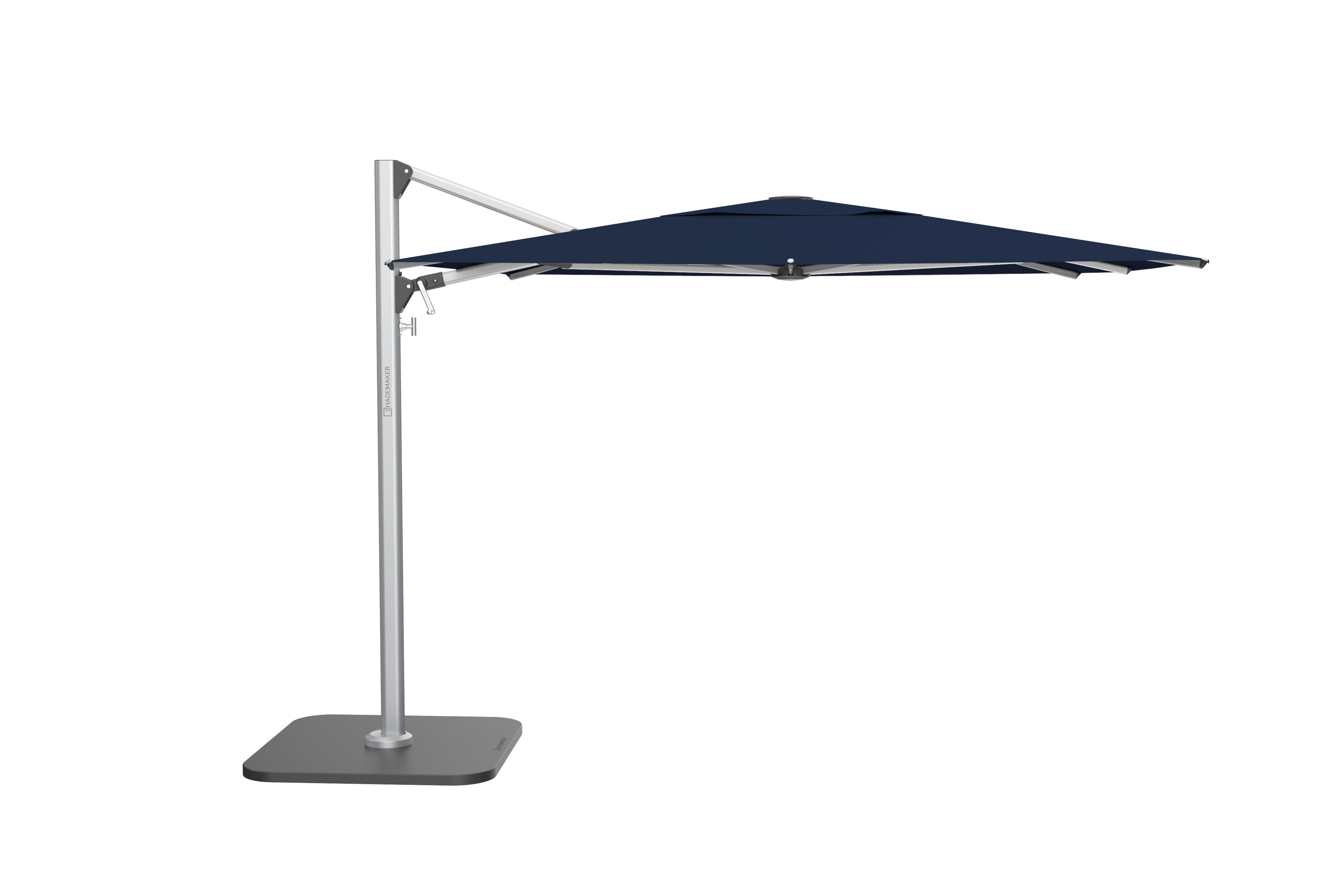 Shademaker Solaris 10' Square Sidepost Umbrella – Patio Pelican