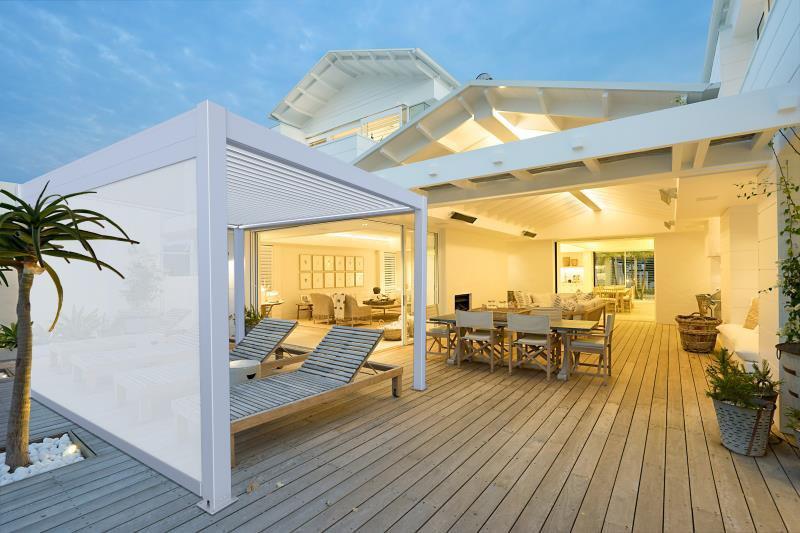 Bon Pergola Manual Wind/Sun Resistant Shade - Only for Villa Pergola ...